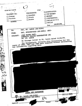 John Wayne Gacy FBI Files | PDF