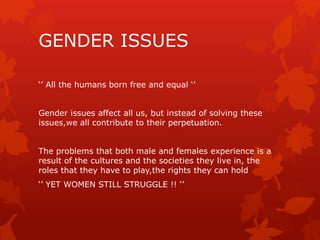 GAD- GENDER AND DEVELOPEMENT | PPTX