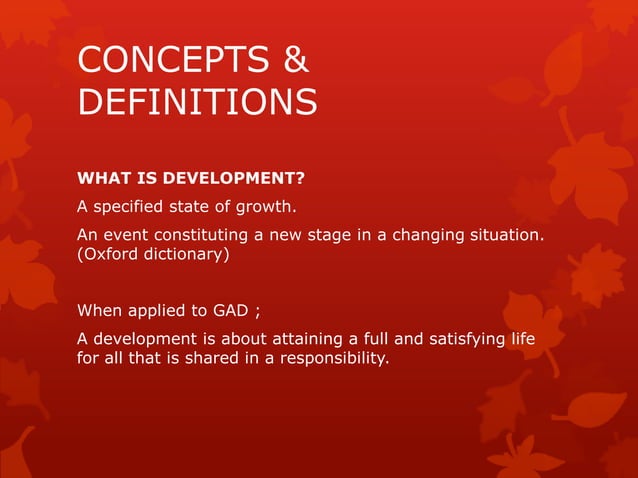 GAD- GENDER AND DEVELOPEMENT | PPTX | Debated Sensitive Social Issues ...