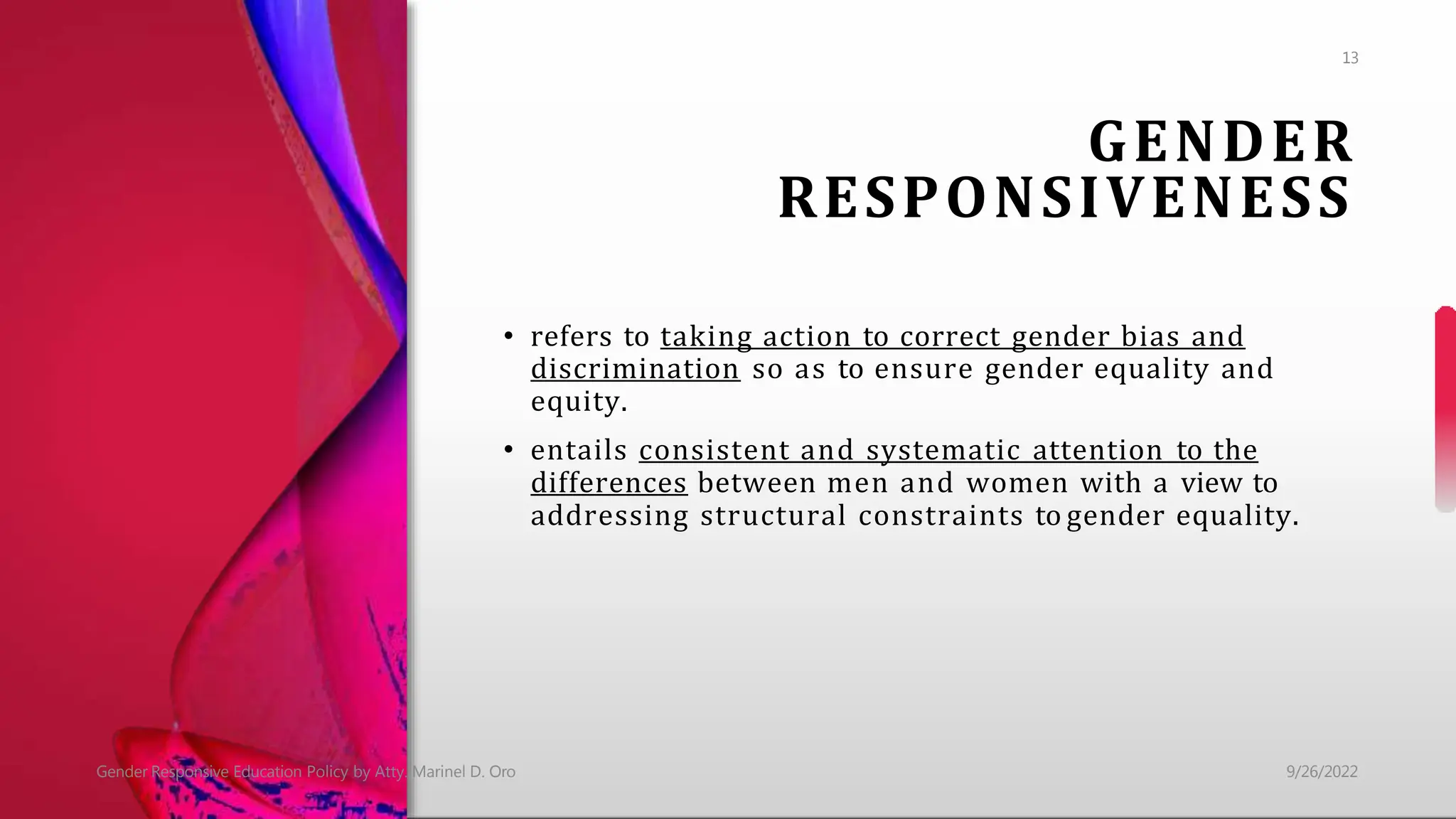 Gender and Development Presentation for INSET | PPTX