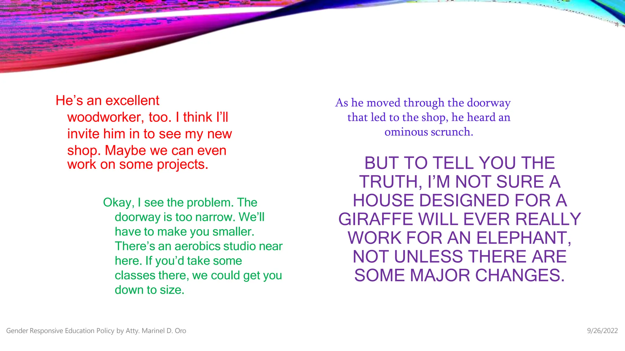 Gender and Development Presentation for INSET | PPTX