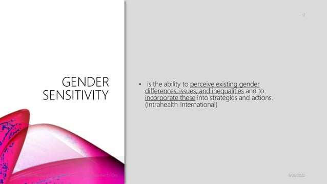 Gender and Development Presentation for INSET | PPT