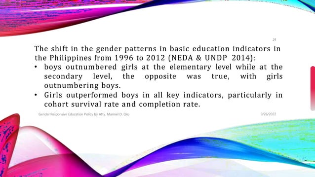Gender and Development Presentation for INSET | PPTX