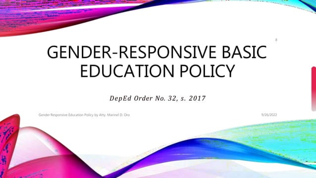 Gender and Development Presentation for INSET | PPTX