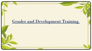 Gender and development power point presentation. | PPT
