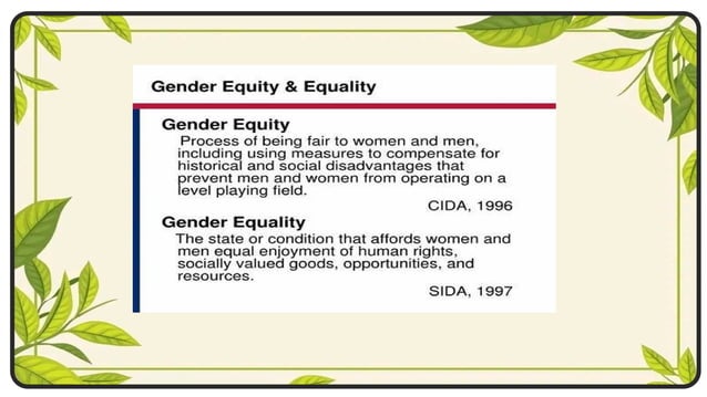 Gender and development power point presentation. | PPT
