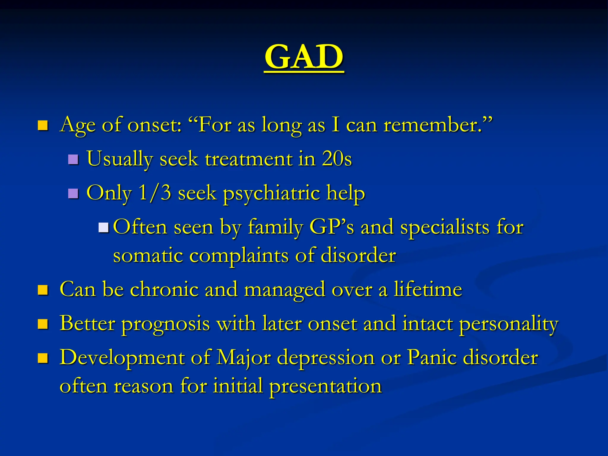 GAD model of Cognitive behavioural Therapy. | PDF