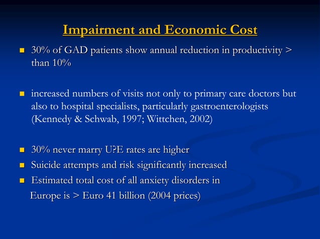 GAD model of Cognitive behavioural Therapy. | PDF