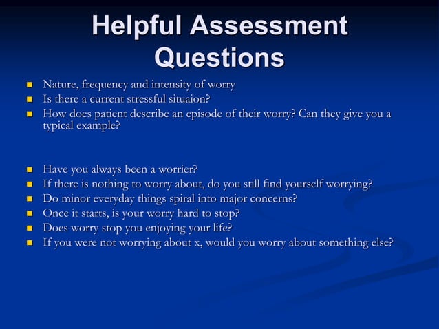 GAD model of Cognitive behavioural Therapy. | PDF