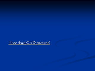 GAD model of Cognitive behavioural Therapy. | PDF