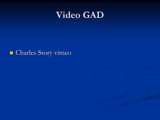 GAD model of Cognitive behavioural Therapy. | PDF