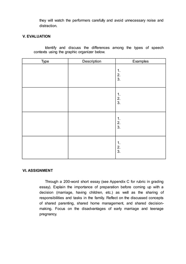 Gad integrated-lesson-plan 5 | DOC | Dating | Family and Relationships