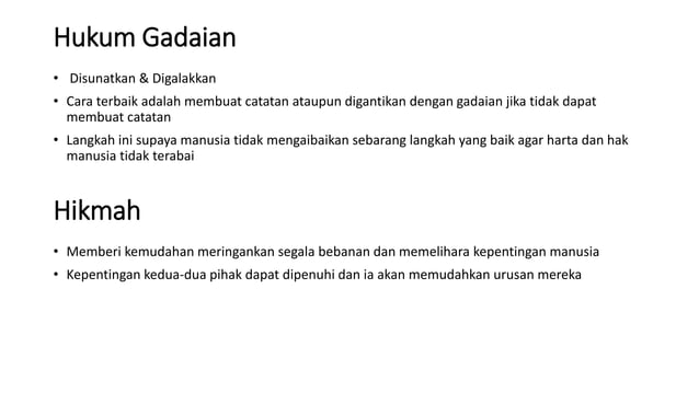 Gadaian (Al-Rahn) | PPT