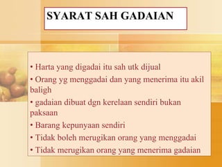 Gadaian dan syarikat | PPT
