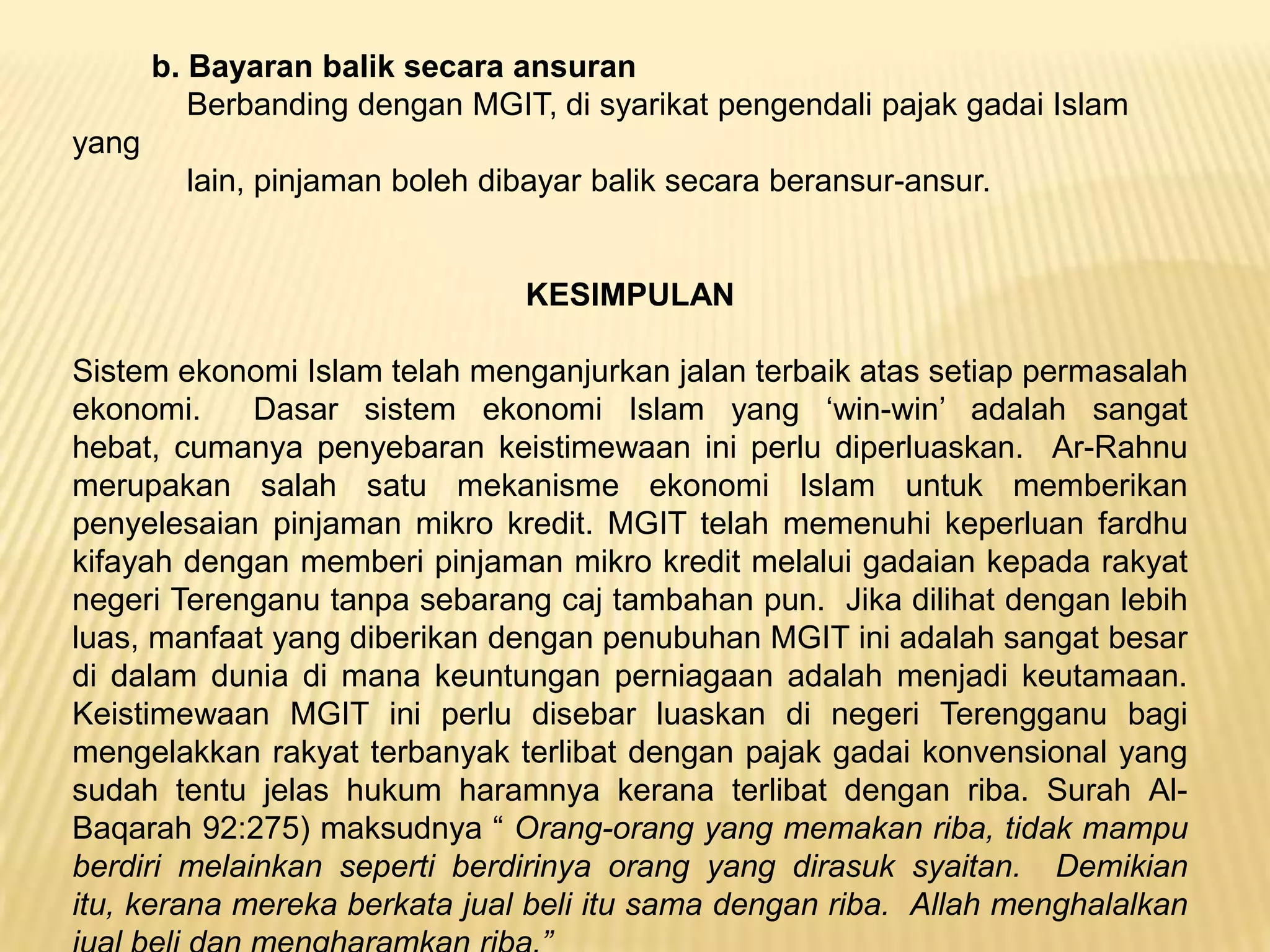 Gadaian Islam (Ar Rahn) | PPTX