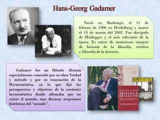 Hermenéutica según Gadamer. | PDF