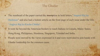 Ghadar Movement in India | PPTX