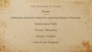 Ghadar Movement in India | PPTX
