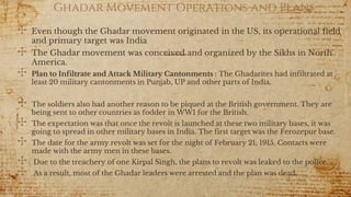 Ghadar Movement in India | PPT