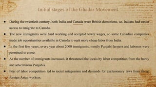 Ghadar Movement in India | PPT