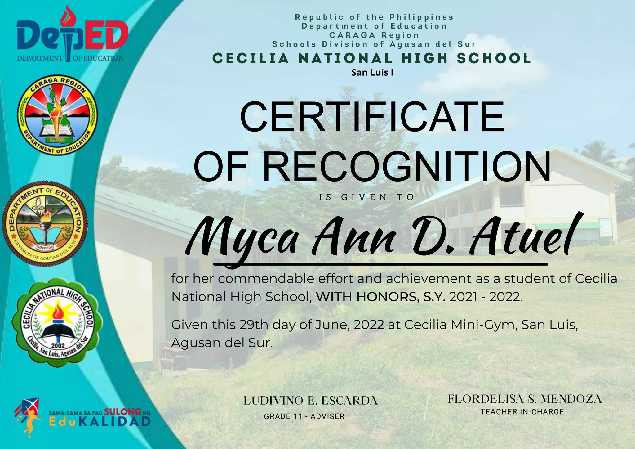 GAD CERTIFICATE.pptx | Education