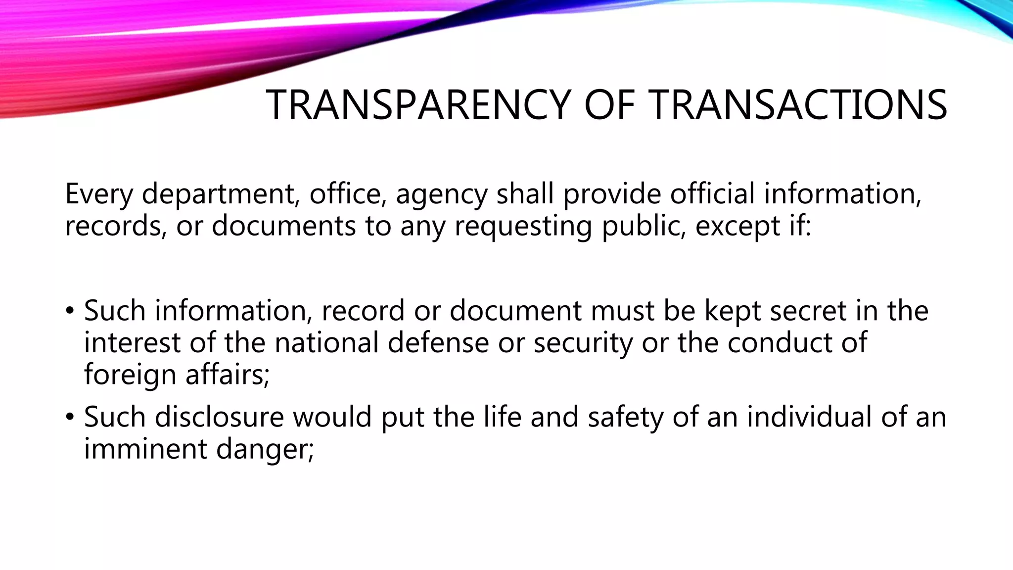 Code of Conduct and Ethical Standards of Public Officials and Employees ...