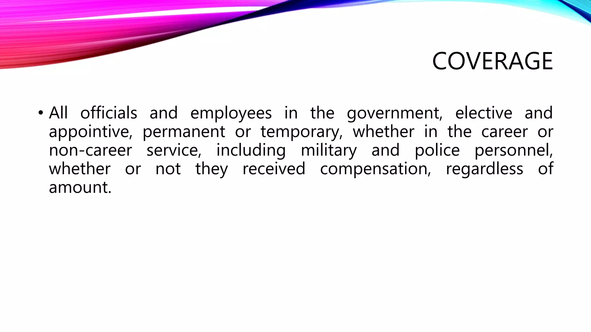 Code of Conduct and Ethical Standards of Public Officials and Employees ...