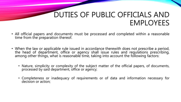 Code of Conduct and Ethical Standards of Public Officials and Employees ...
