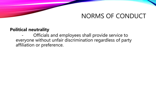 Code of Conduct and Ethical Standards of Public Officials and Employees ...