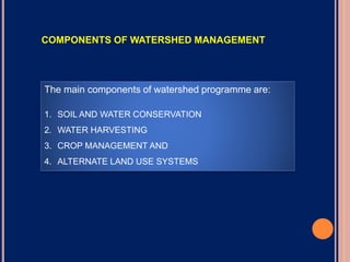 watershed management-Dr.G.GADDEYYA | PPTX
