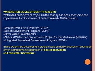 watershed management-Dr.G.GADDEYYA | PPTX