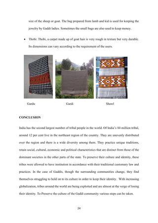 The Gaddi Tribe : struggling to preserve its identity. | PDF