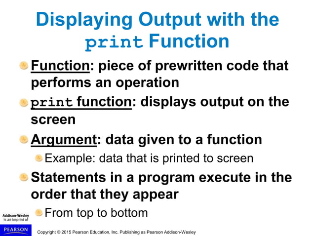 Gaddis Python 3e Chapter 02 Ppt 1ppt