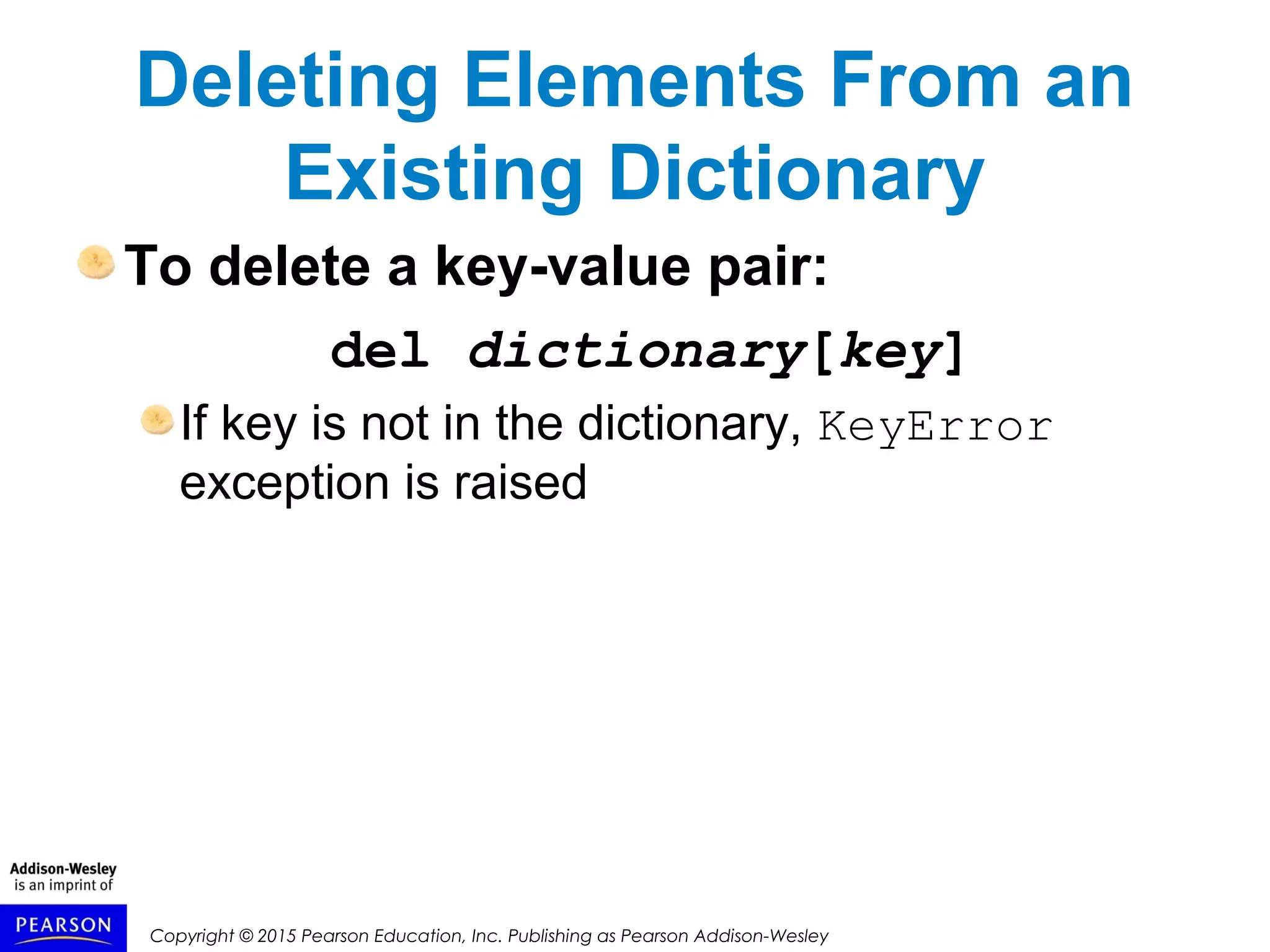 Python Dictionaries And Sets Ppt Programming Languages Computing 3693