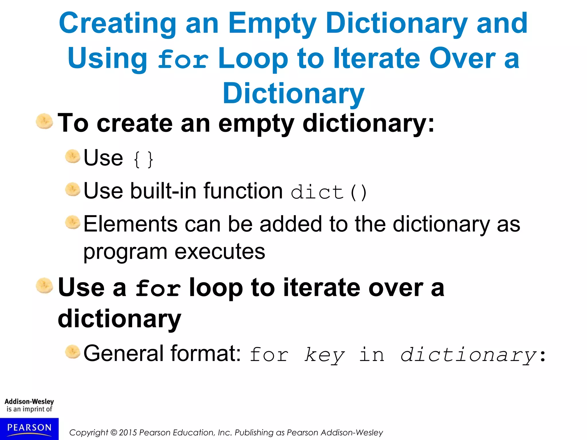 Python Dictionaries And Sets Ppt Programming Languages Computing
