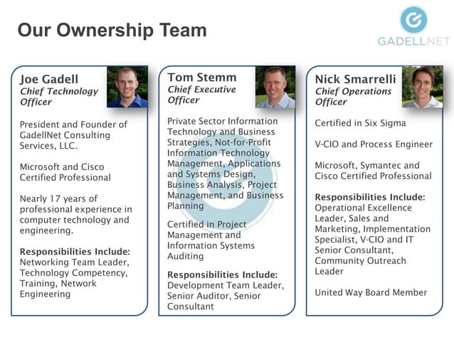 GadellNet Company Overview | PPT