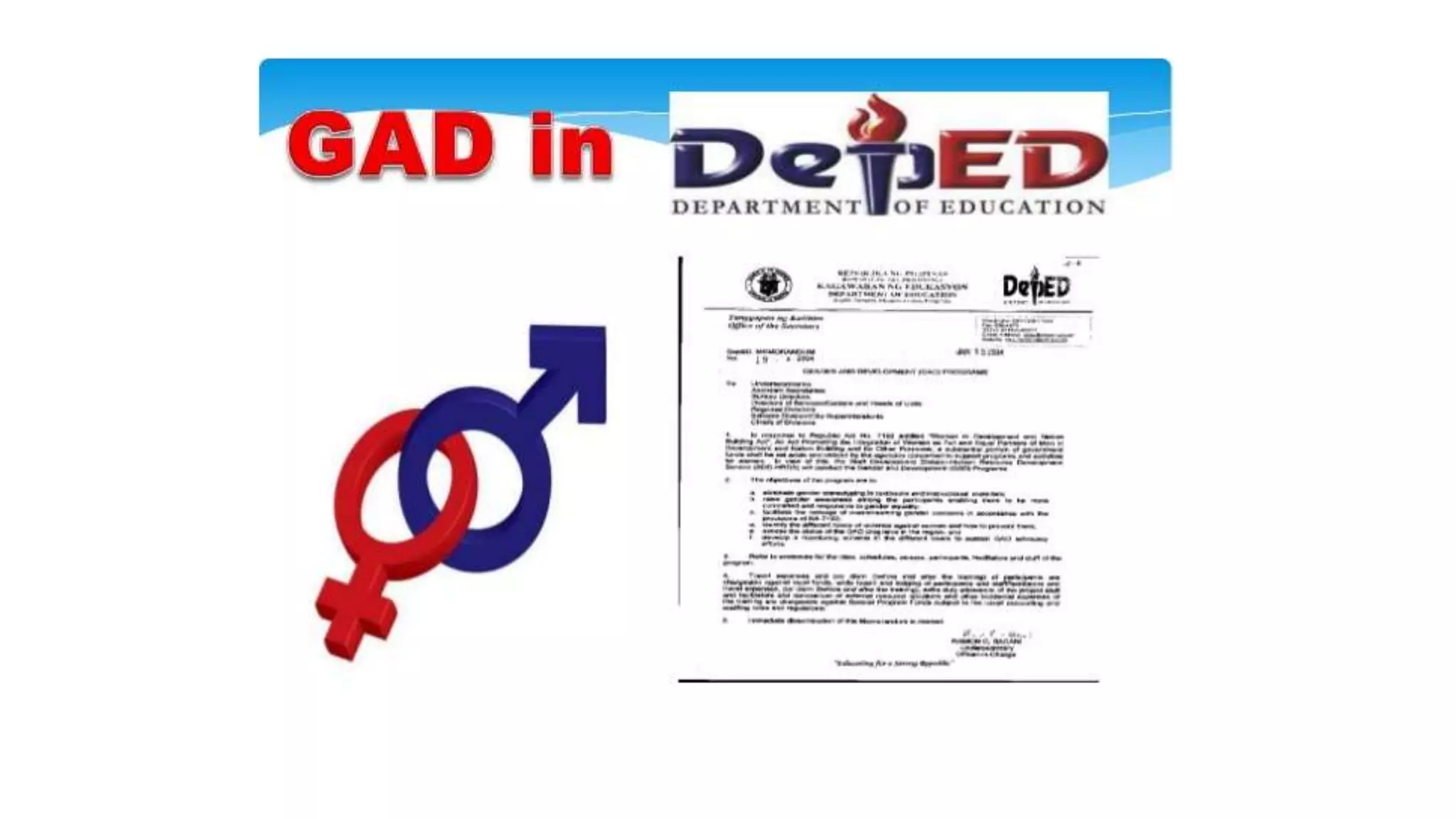 GAD Orientation for Gender Responsive Schools | PPSX