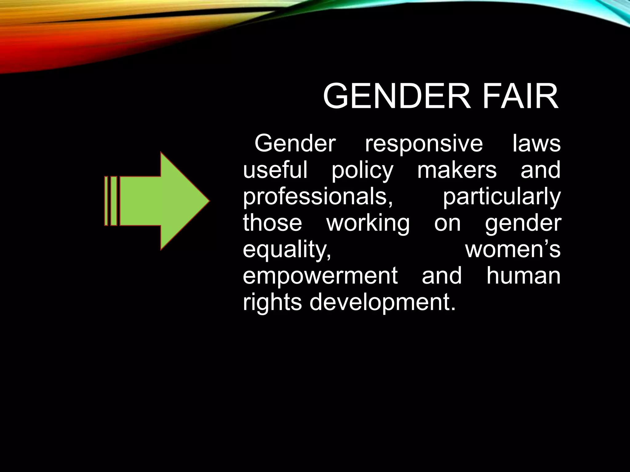 Gad gender equality and responsive society | PPTX