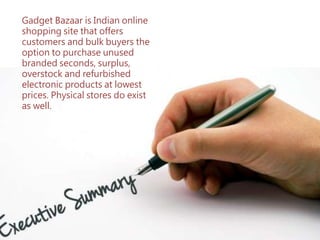 Gadget bazaar | PPT