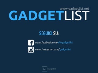 [Gadget list] Guida al Regalo Perfetto | PDF