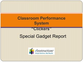 Gadget report power point | PPTX