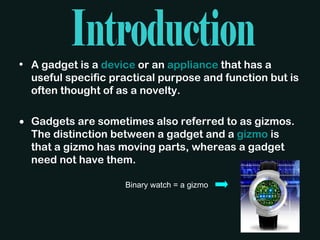 Gadgets | PPT