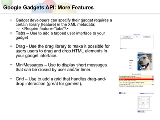 Gadgets Intro (Plus Mapplets) | PPT