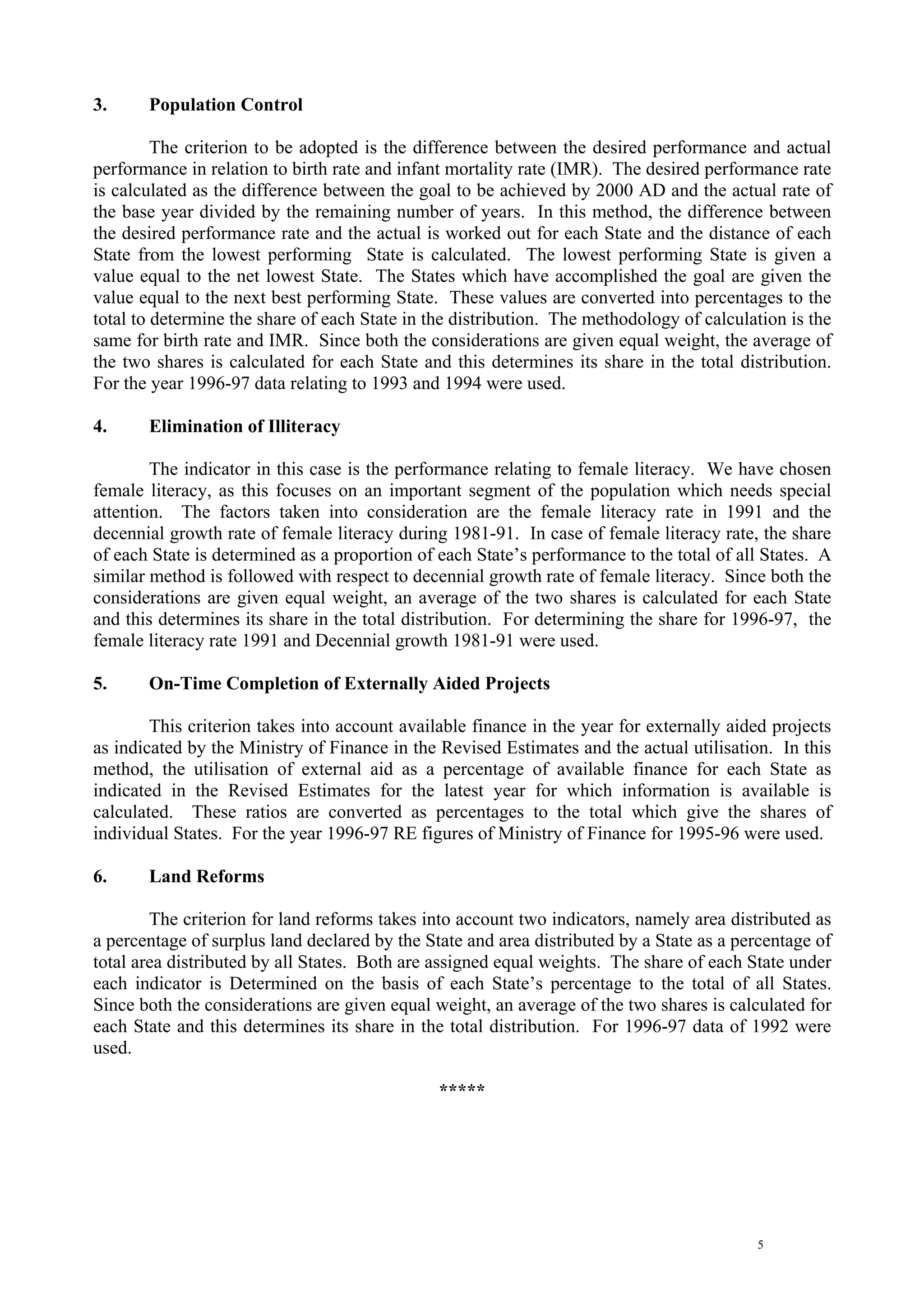 Gadgil Formula 1991 | PDF