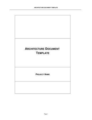 Architecture Document Template | DOC
