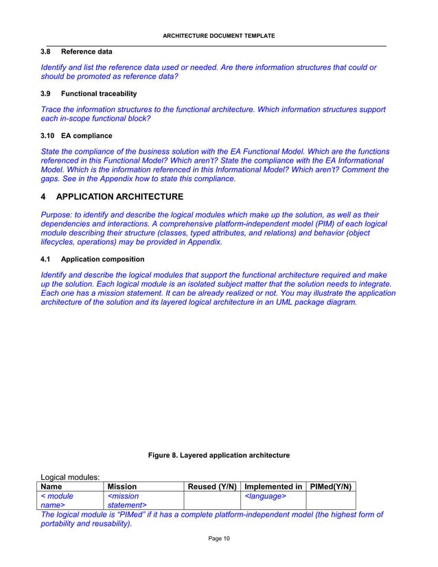 Architecture Document Template | DOC