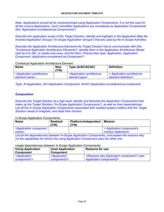 Architecture Document Template | DOC