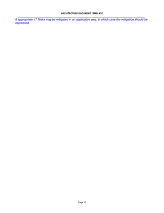 Architecture Document Template | DOC
