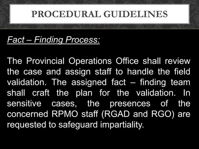 Pantawid GAD-GRS Process Flow FO2 | PPTX