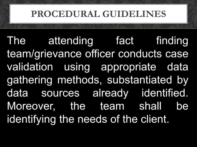 Pantawid GAD-GRS Process Flow FO2 | PPTX
